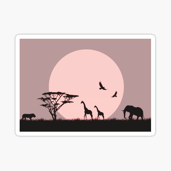"African Savannah" Sticker for Sale by schmittelt | Redbubble
