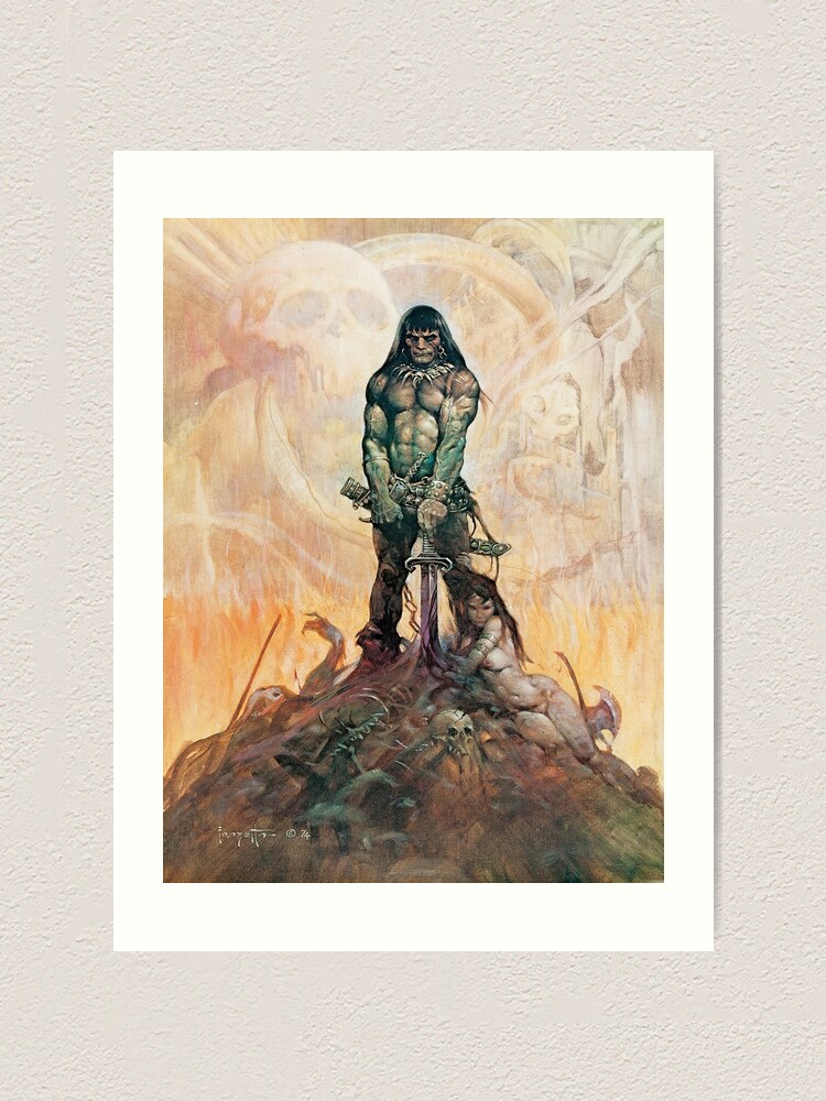 "Frank Frazetta - Conan the barbarian" Art Print for Sale by Lira ...