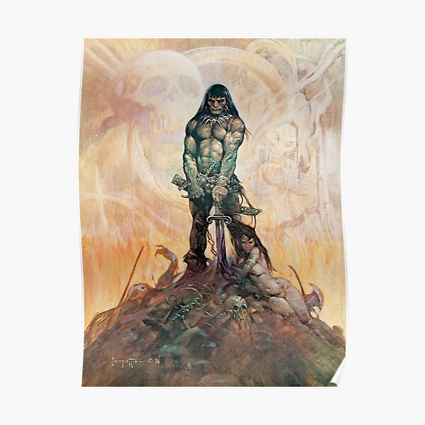 "Frank Frazetta - Conan the barbarian" Poster for Sale by Lira-Studio7 ...