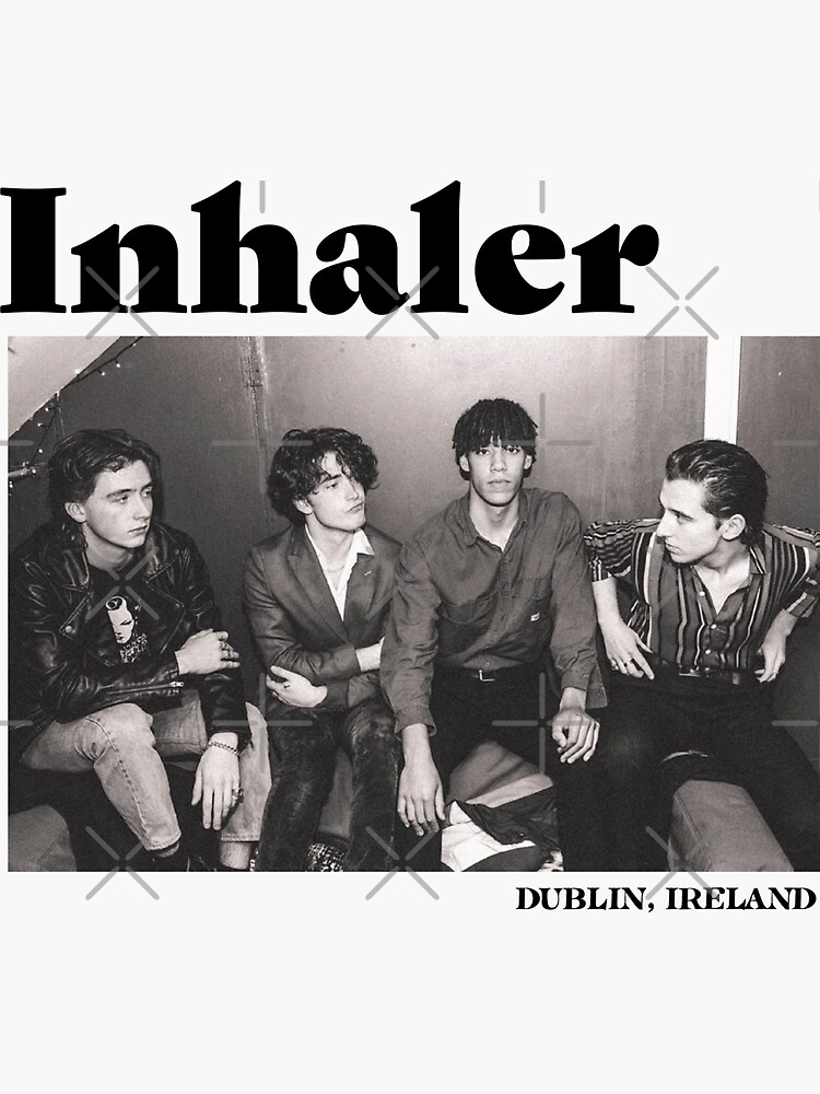 "Inhaler band " Sticker for Sale by islandchicart | Redbubble