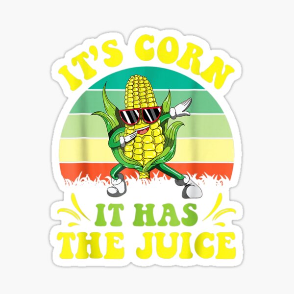 "It’s Corn on the Cob" Sticker for Sale by karimkar | Redbubble