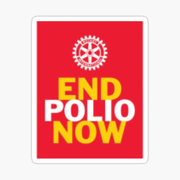 "End Polio Now" Sticker for Sale by AnaClaraHar | Redbubble