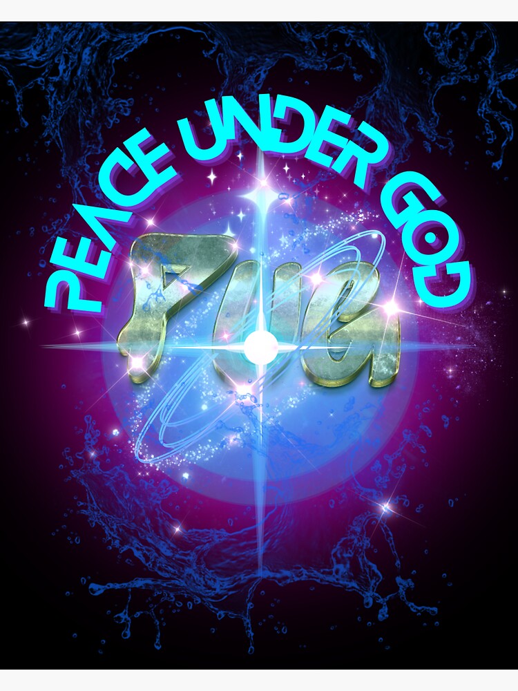 "PUG | Peace Under God | Epic Pug Posters" Sticker for Sale by puggear ...