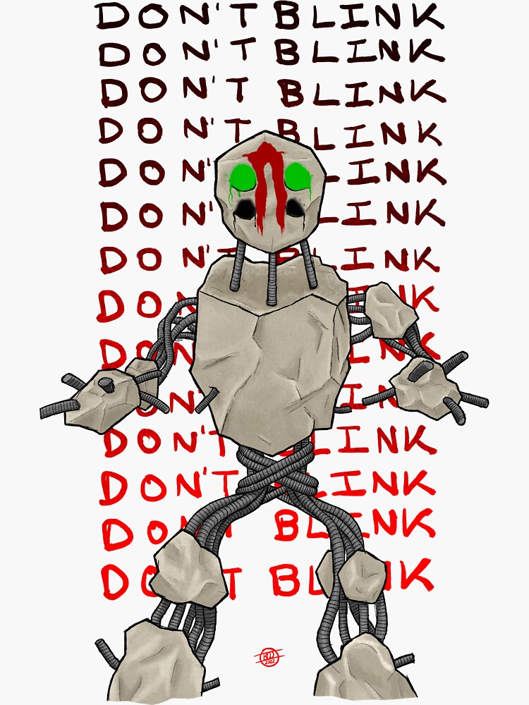 "SCP-173 - DON'T BLINK" Sticker for Sale by BigChuyDesigns | Redbubble