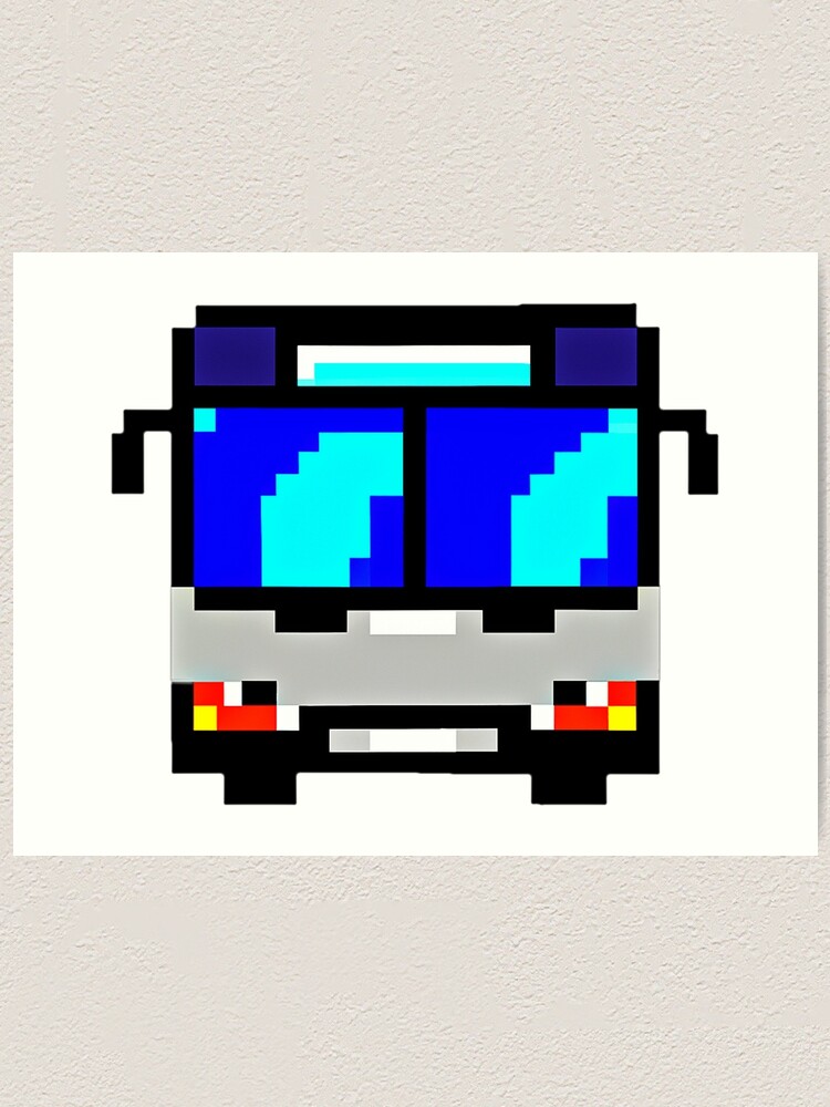"Pixel Art Bus " Art Print for Sale by D21Gallery | Redbubble
