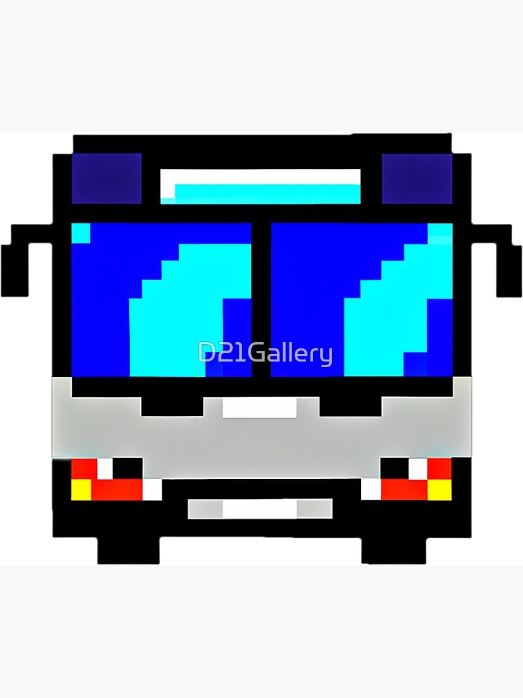 "Pixel Art Bus " Art Print for Sale by D21Gallery | Redbubble