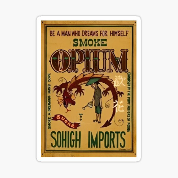 "Vintage Opium Advertisement #2" Sticker for Sale by PerulandiaStore ...