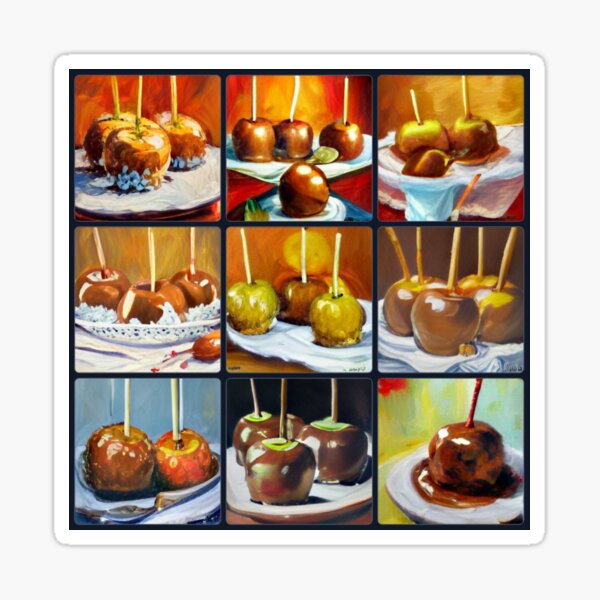 "Caramel Apple Pack" Sticker for Sale by CinderPress | Redbubble