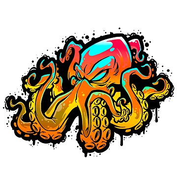 "Octopus graffiti " Art Board Print for Sale by Marissa DeCrais | Redbubble