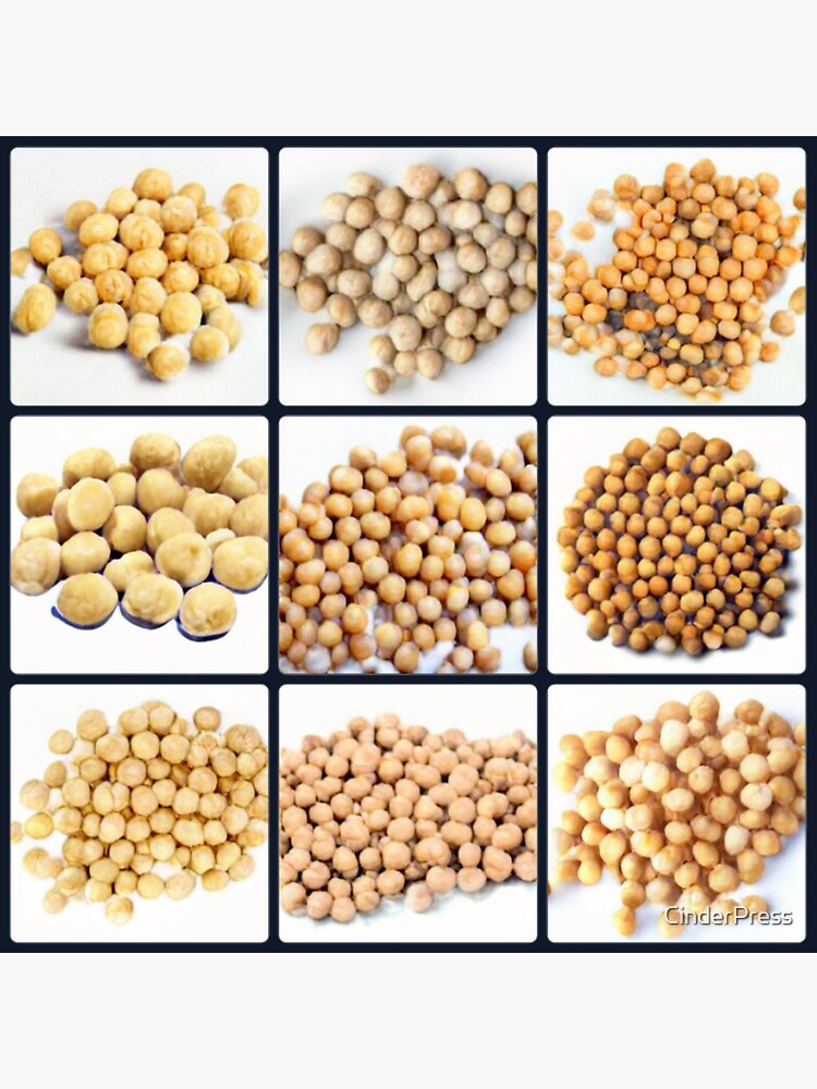 "Garbanzo Beans Pack" Sticker for Sale by CinderPress | Redbubble