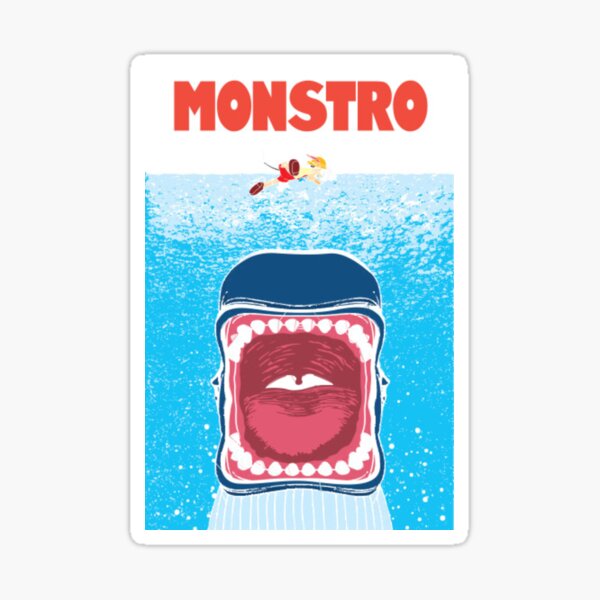 "Monstro " Sticker for Sale by CarolRogan | Redbubble