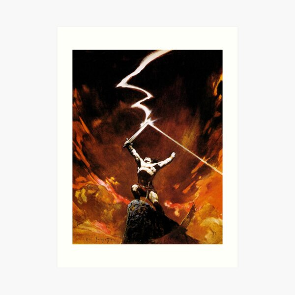 "Frank Frazetta - Conan the barbarian" Art Print for Sale by Lira ...