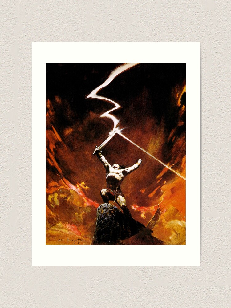 "Frank Frazetta - Conan the barbarian" Art Print for Sale by Lira ...