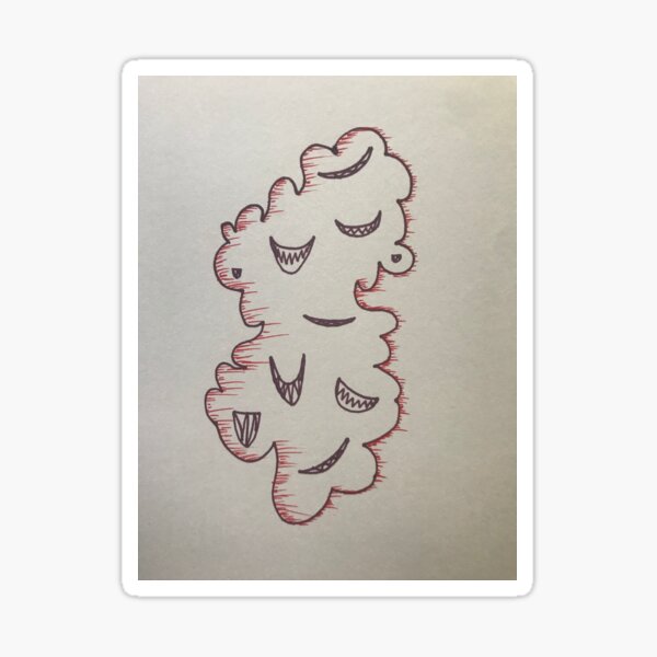 "Beaming Wraith" Sticker for Sale by SomeWondrous | Redbubble