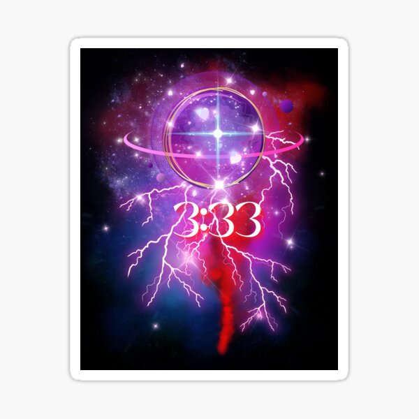 "3:33 Angel Number | PUG Poster" Sticker for Sale by puggear | Redbubble