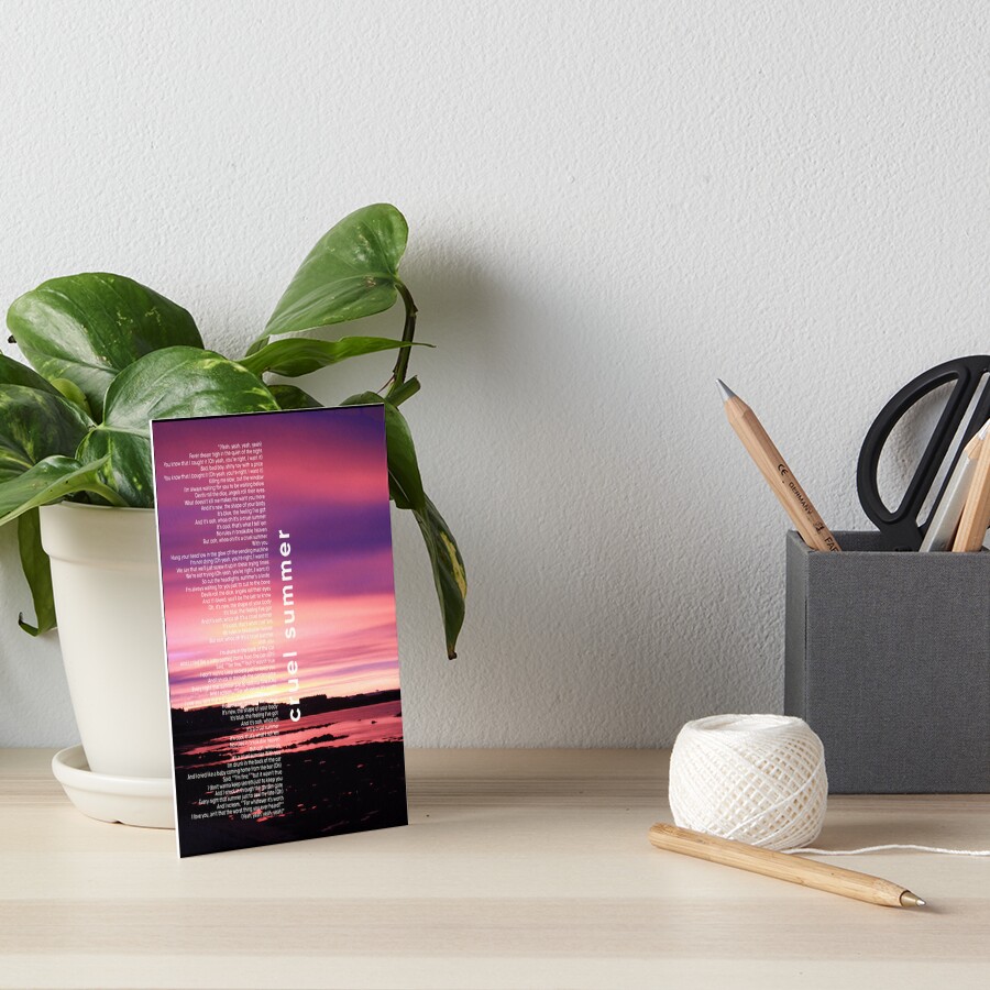 "Cruel Summer Taylor Swift Pink" Poster for Sale by EckartScholz ...