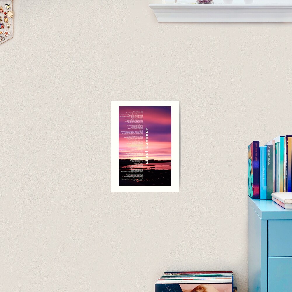 "Cruel Summer Taylor Swift Pink" Poster for Sale by EckartScholz ...