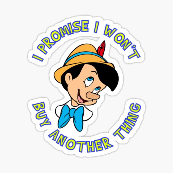 "Pinocchio is a Liar " Sticker for Sale by CarolRogan | Redbubble
