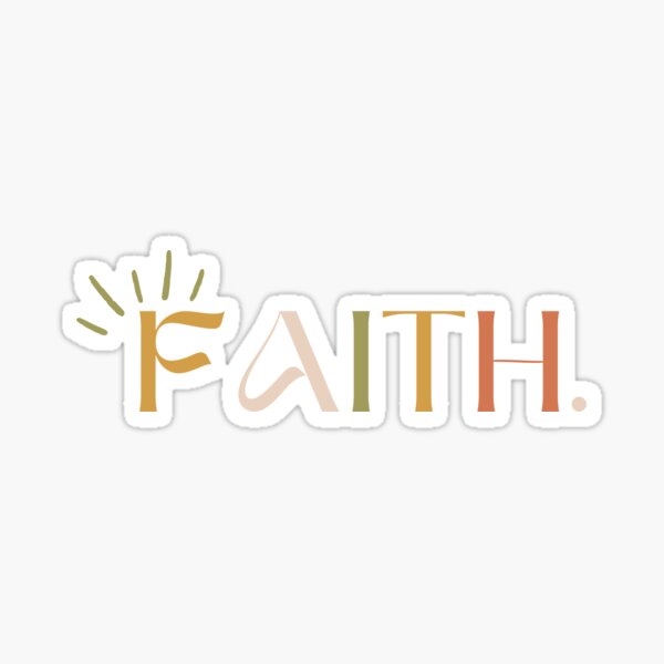 "Faith Bohemian Aesthetic" Sticker for Sale by Jhes1990 | Redbubble