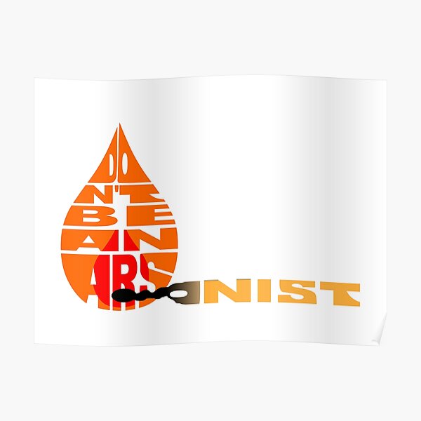 "Don't be an ARSonist" Poster by beerman70 | Redbubble