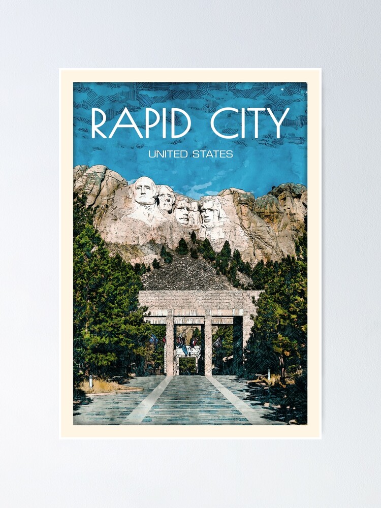 "Rapid City Travel Art" Poster for Sale by nifroart2022 | Redbubble