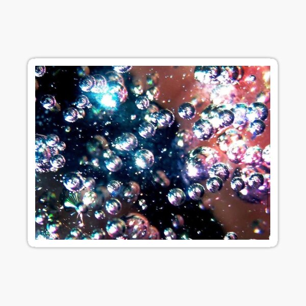 Shattered Bubbles” " Sticker for Sale by CapturedByCleo | Redbubble