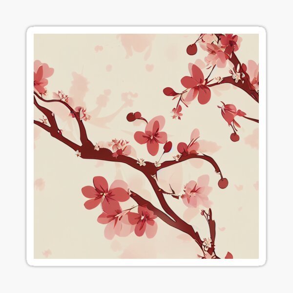 "Sakura Cherry Blossom Tree | Japanese Flower" Sticker for Sale by ...