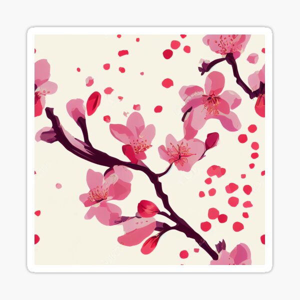 "Sakura Cherry Blossom Tree | Japanese Flower" Sticker for Sale by ...