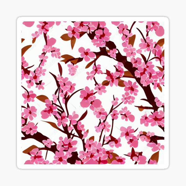 "Sakura Cherry Blossom Tree | Japanese Flower" Sticker for Sale by ...