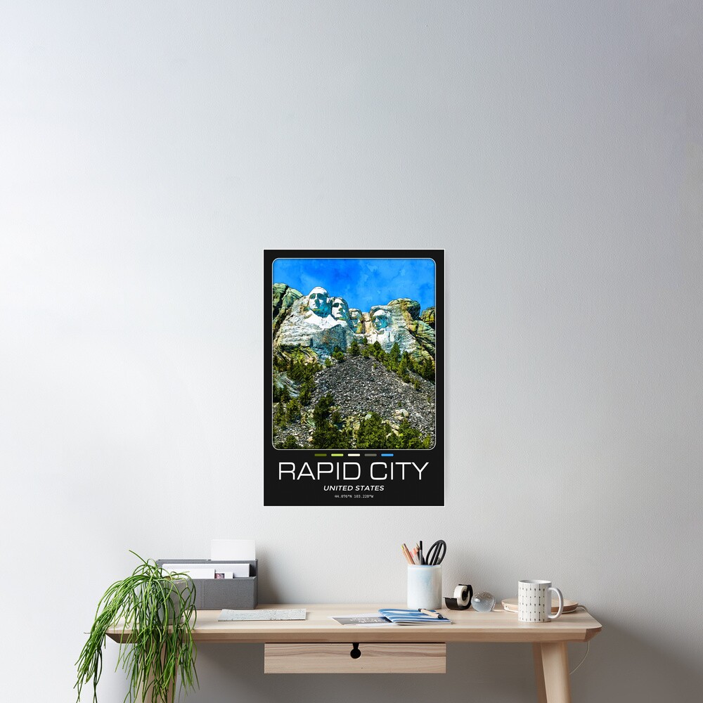 "Rapid City" Poster for Sale by nifroart2022 | Redbubble