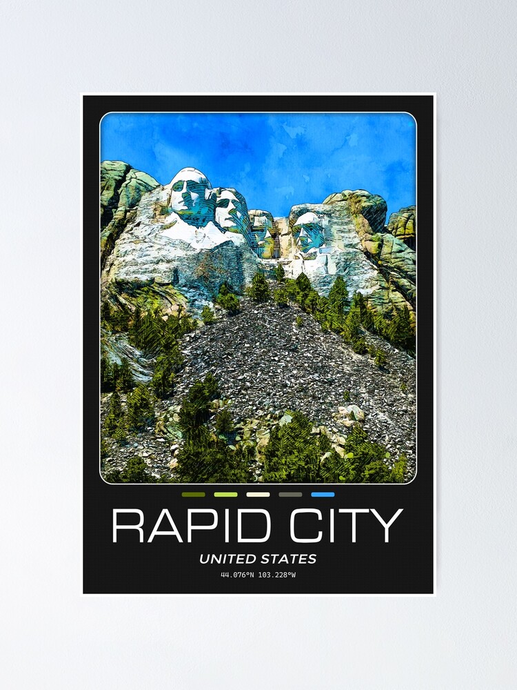 "Rapid City" Poster for Sale by nifroart2022 | Redbubble