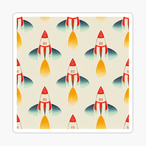 "Rocketship | Space | Astronaut | Spaceship | Pattern" Sticker for Sale ...