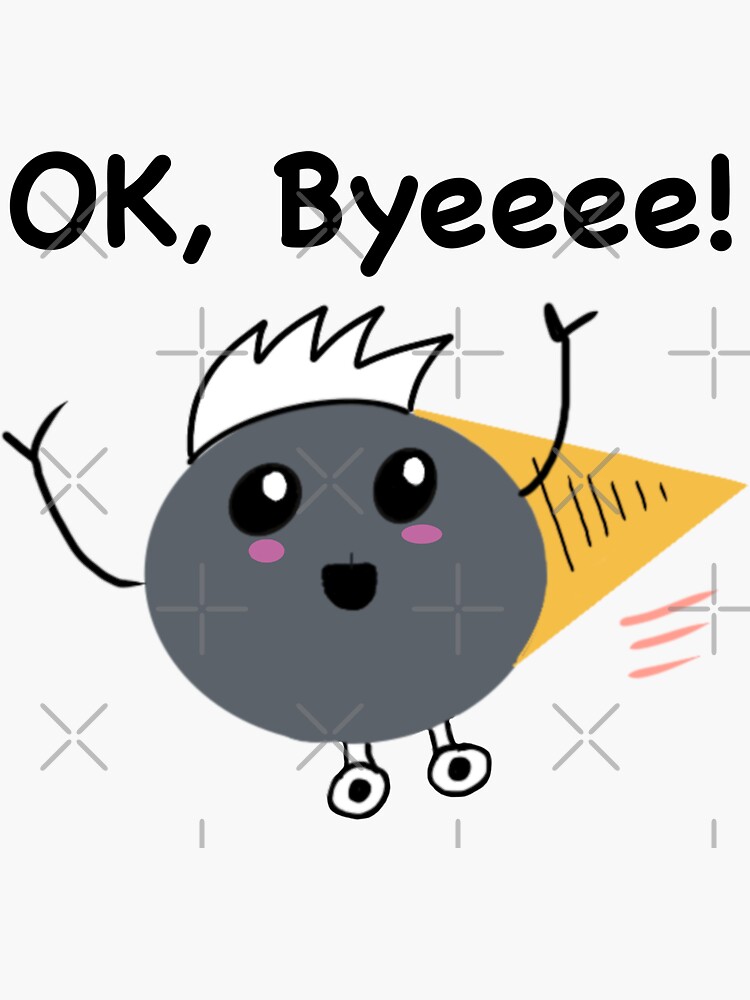 OK, Byeee! “….Skater Boy Blast Blaze. Cute Comic Cartoon " Sticker for ...