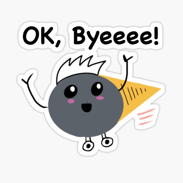 OK, Byeee! “….Skater Boy Blast Blaze. Cute Comic Cartoon " Sticker for ...