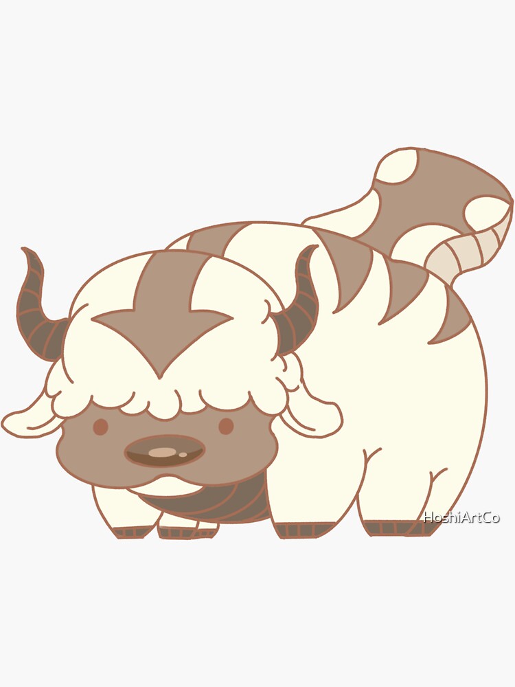 "Avatar: The Last Airbender Appa" Sticker for Sale by HoshiArtCo ...