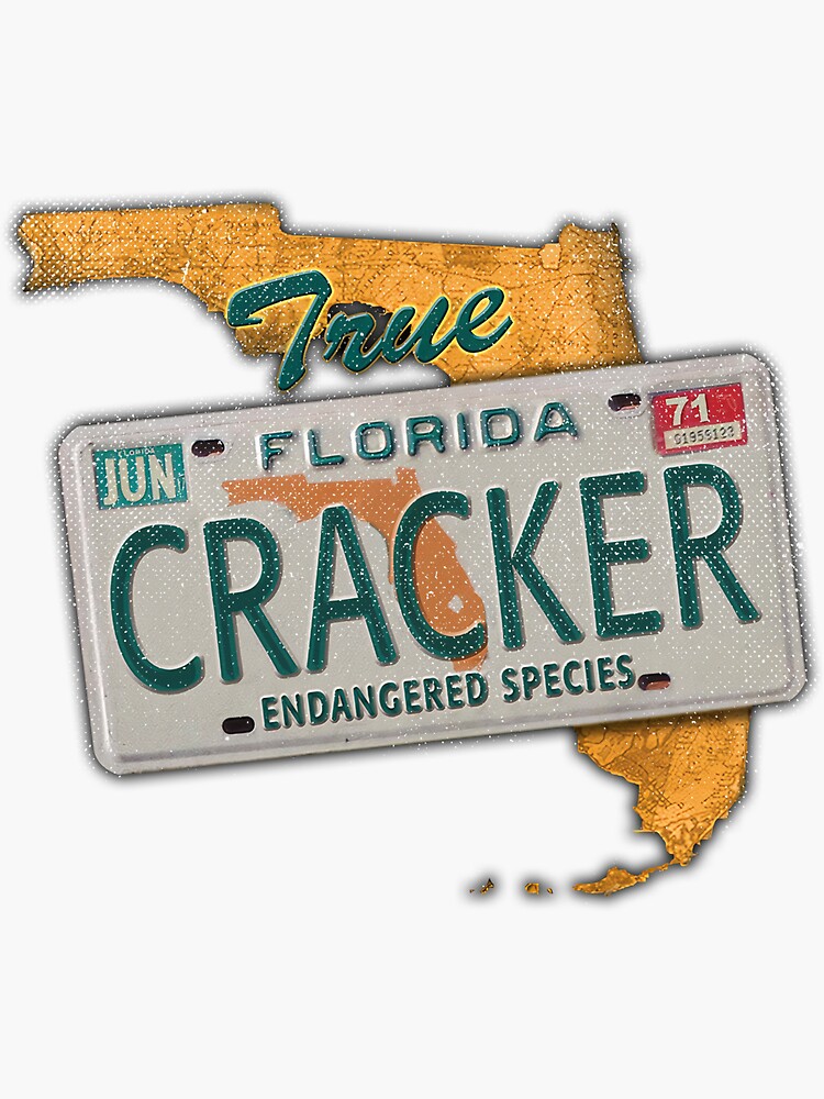 "Florida Cracker Endangered Species Florida Native" Sticker for Sale by ...