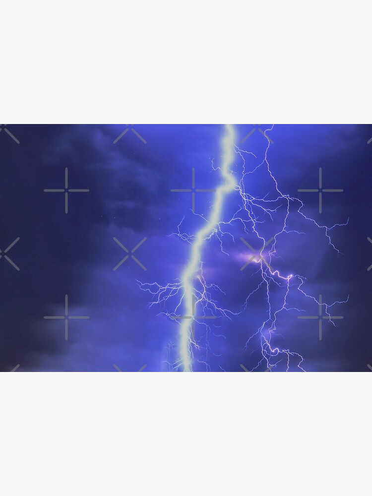 "Blue Lightning" Poster for Sale by CoolDesign2000 | Redbubble