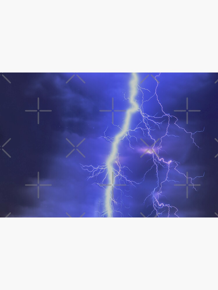 "Blue Lightning" Sticker for Sale by CoolDesign2000 | Redbubble