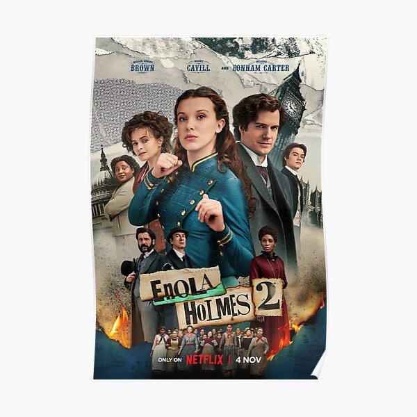 "Enola Holmes 2 (2022)" Poster for Sale by DavidDenham | Redbubble