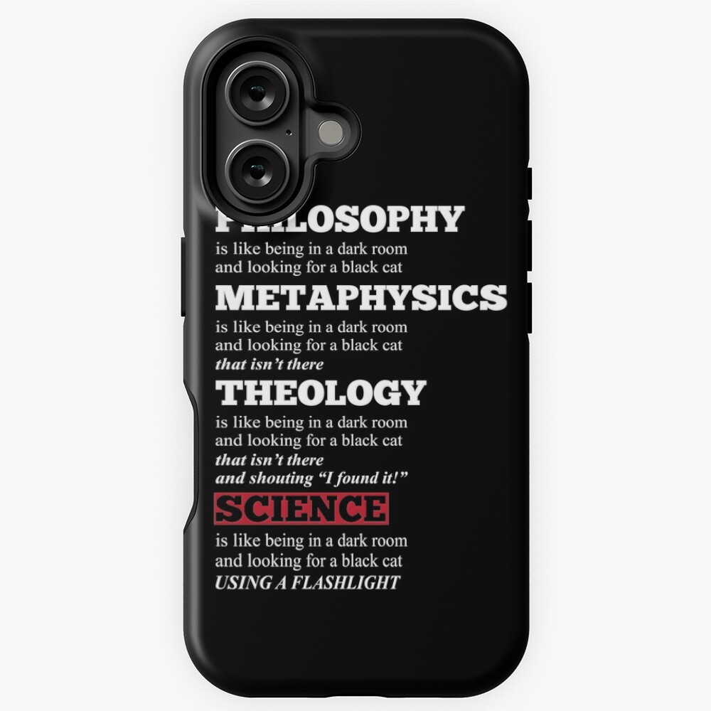 "Funny Philosophy Metaphysics Theology Science Joke" Greeting Card for ...