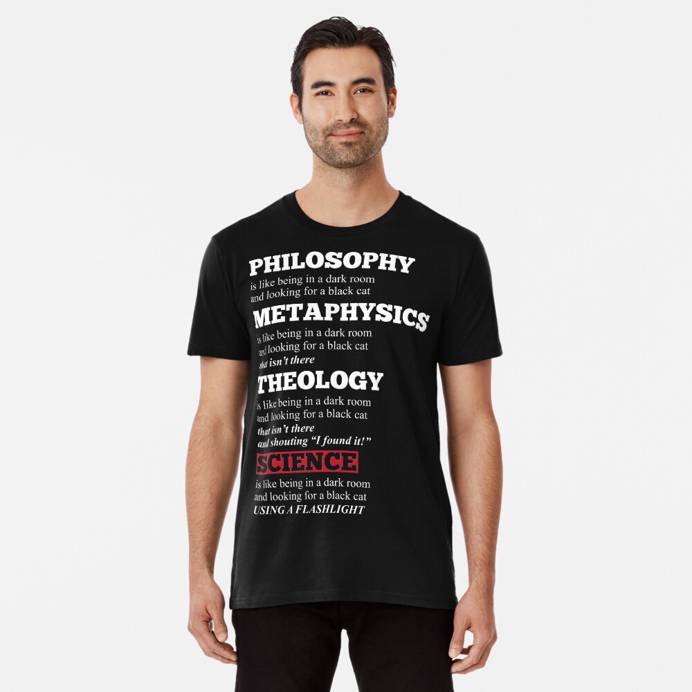 "Funny Philosophy Metaphysics Theology Science Joke" Greeting Card for ...