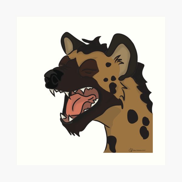 "Laughing, Singing, Crying, Hyena" Art Print by RatkeyPub | Redbubble