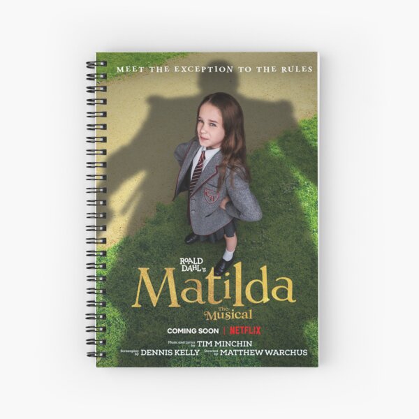 "Roald Dahl's Matilda the Musical (2022) Movie" Spiral Notebook for ...