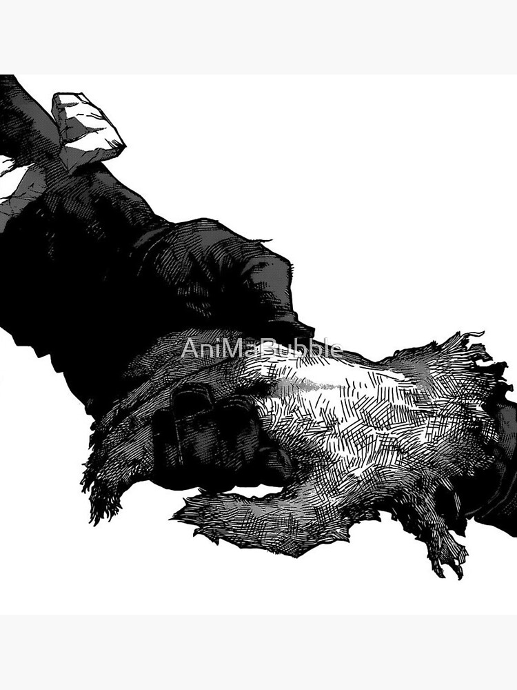 "Iida Tenya's helping hand to Izuku Midoriya" Sticker for Sale by ...