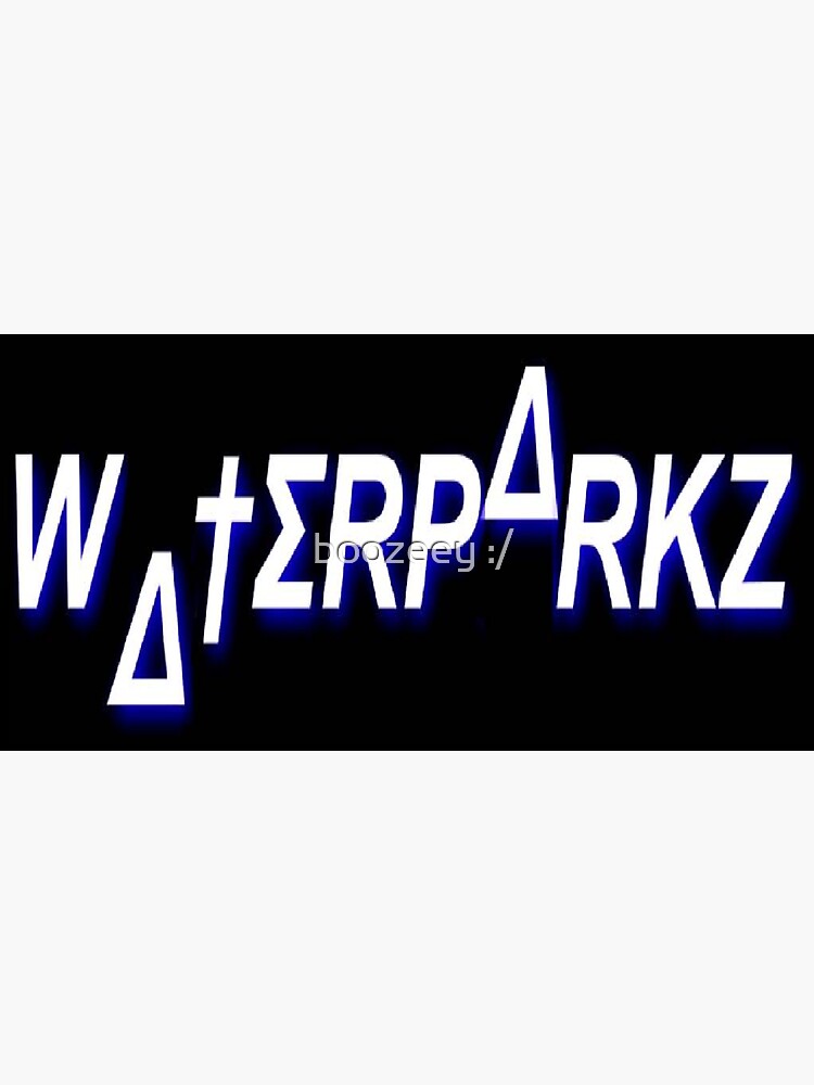 "Waterparks "Glowing" Band Logo" Sticker for Sale by PastelGhost1975 ...