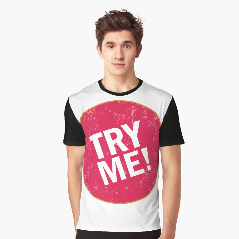 "TRY ME!" Sticker for Sale by genesislabs | Redbubble