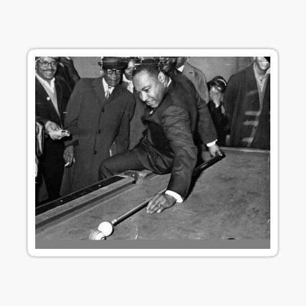 "Martin Luther King Jr Mlk Pool Billiards" Sticker for Sale by ...