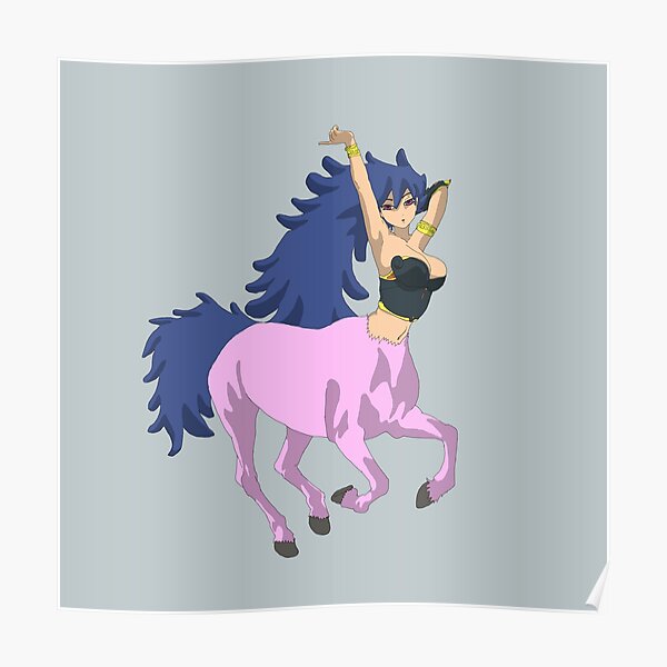 "Cute Centaur Anime Girl - Pink Horse" Poster for Sale by jorgechubuter ...