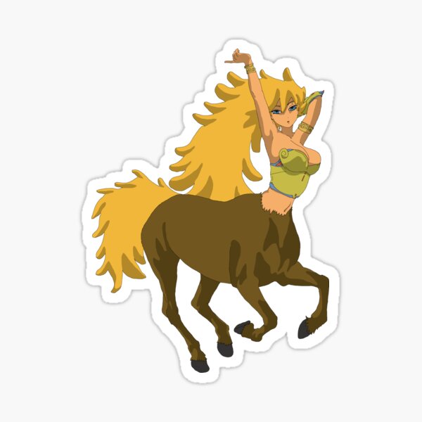 "Cute Centaur Anime Girl - Brown Horse" Sticker for Sale by ...