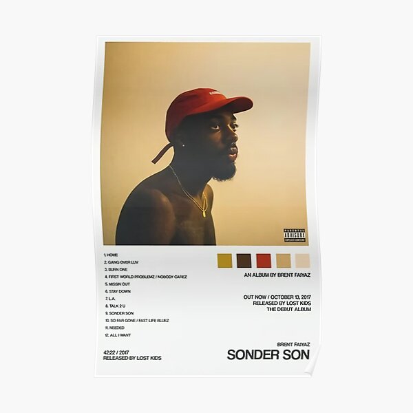 "Sonder Son Album Cover " Poster for Sale by kesslerpenn | Redbubble